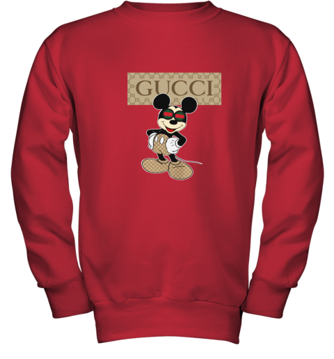 The Gucci With Mickey Mouse Youth Sweatshirt - Father Figure The Gucci With Mickey Mouse Youth Sweatshirt - Father Figure