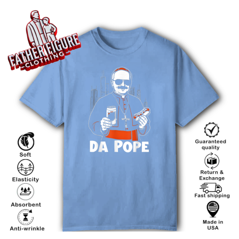 Chicago Pope Leo XIV Da Pope T-Shirt - Father Figure Clothing