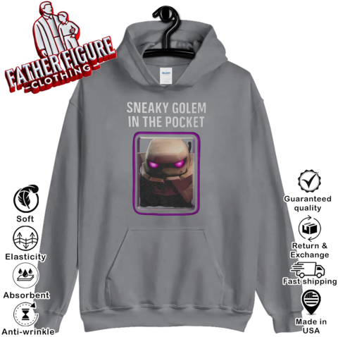 Clash Royale Sneaky Golem In The Pocket Hoodie - Father Figure Clothing