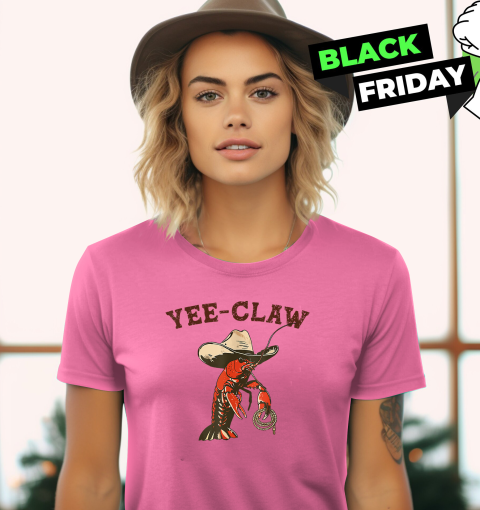 Yee Claw Funny Crawfish Cajun Seafood Women's T-Shirt - Father Figure Clothing