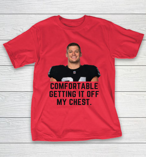 Carl Nassib Shirt Comfortable Getting It Off My Chest T-Shirt | Tee For Sports