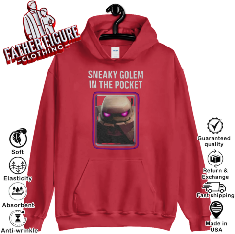 Clash Royale Sneaky Golem In The Pocket Hoodie - Father Figure Clothing